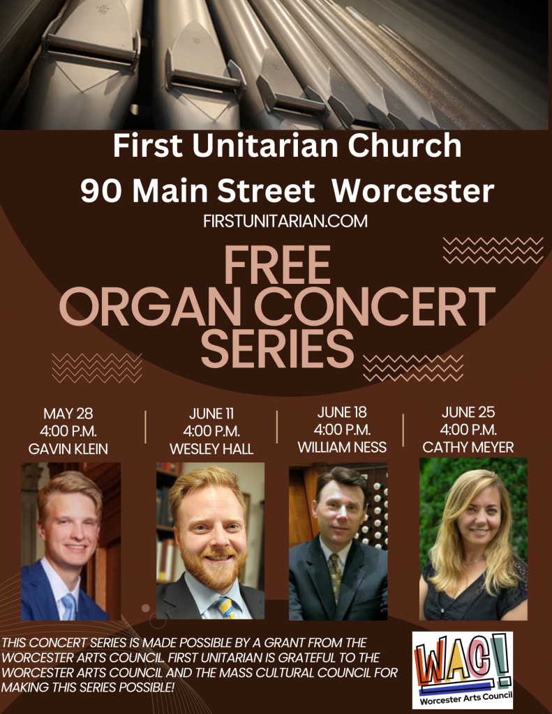 Organ Concert featuring Wesley Hall - Downtown Worcester