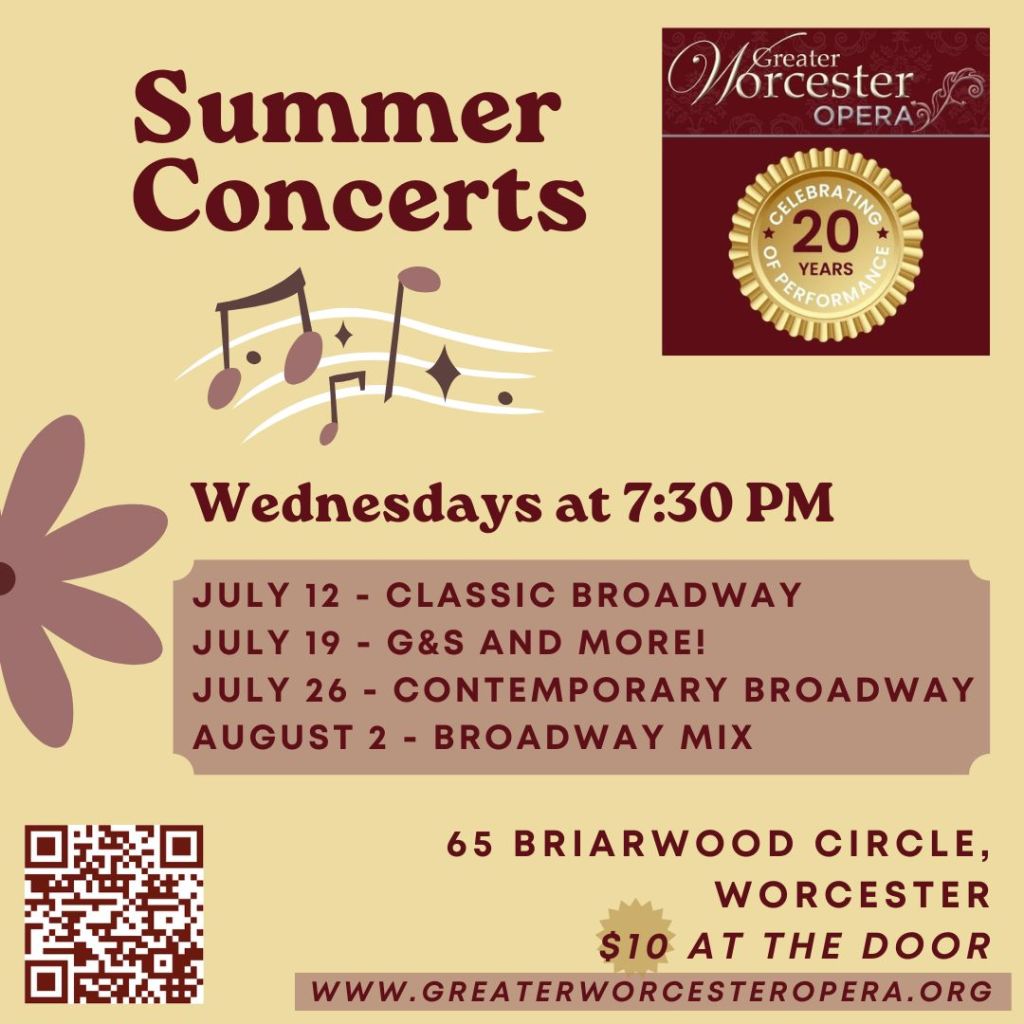 Summer Concert Series - Greater Worcester Opera - Downtown Worcester