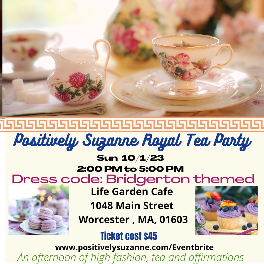 Positively Suzanne Royal Tea Party (Bridgerton themed) - Downtown Worcester