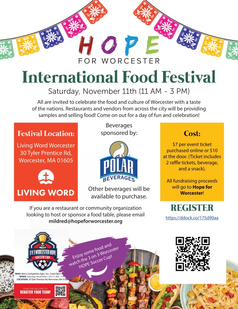 Hope for Worcester International Food Festival - Downtown Worcester