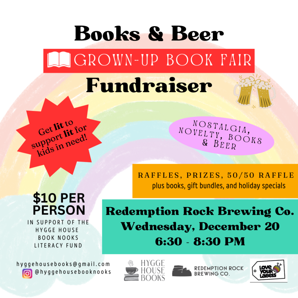 Grown-Up Book Fair Fundraiser with Hygge House Books - Downtown Worcester