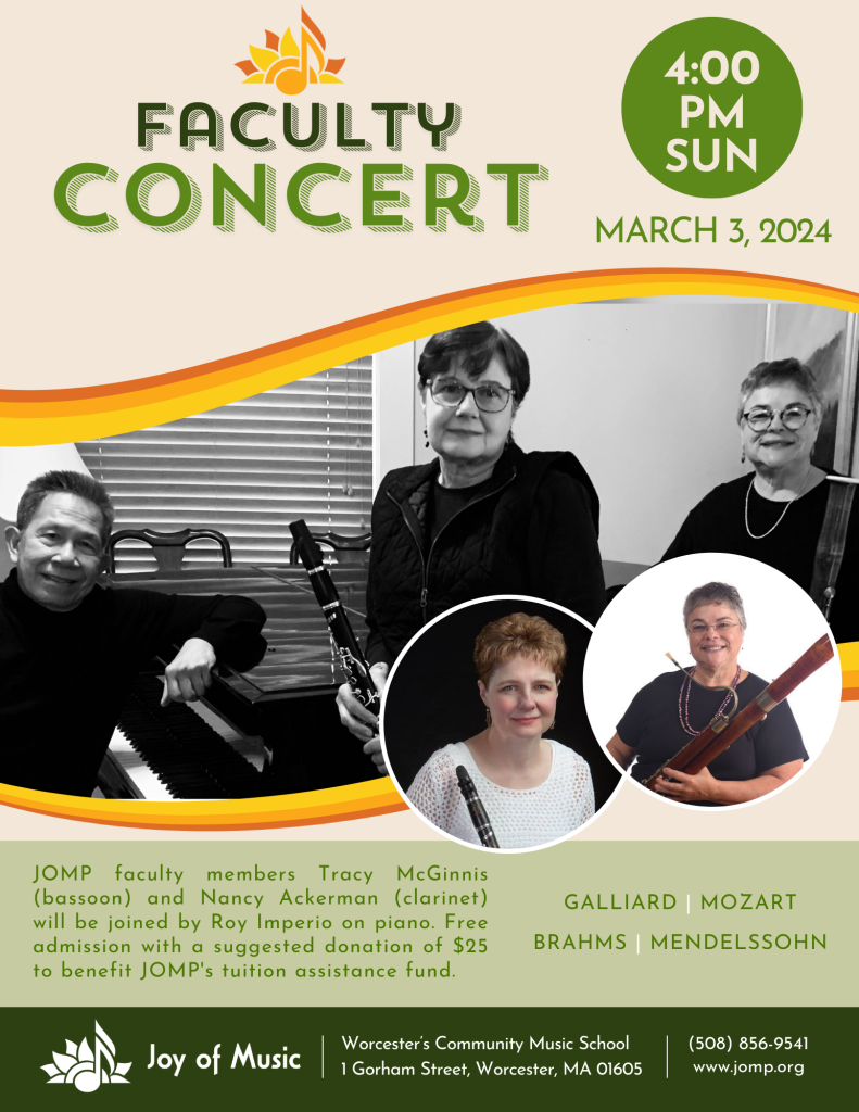 Faculty Concert - Downtown Worcester